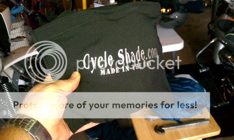 anyone tried or uses a MOTORCYCLE SUN SHADE SEAT & TANK COVER? | Honda ...